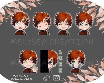 Anime Chibi Twitch Emotes Sub Emotes - Etsy