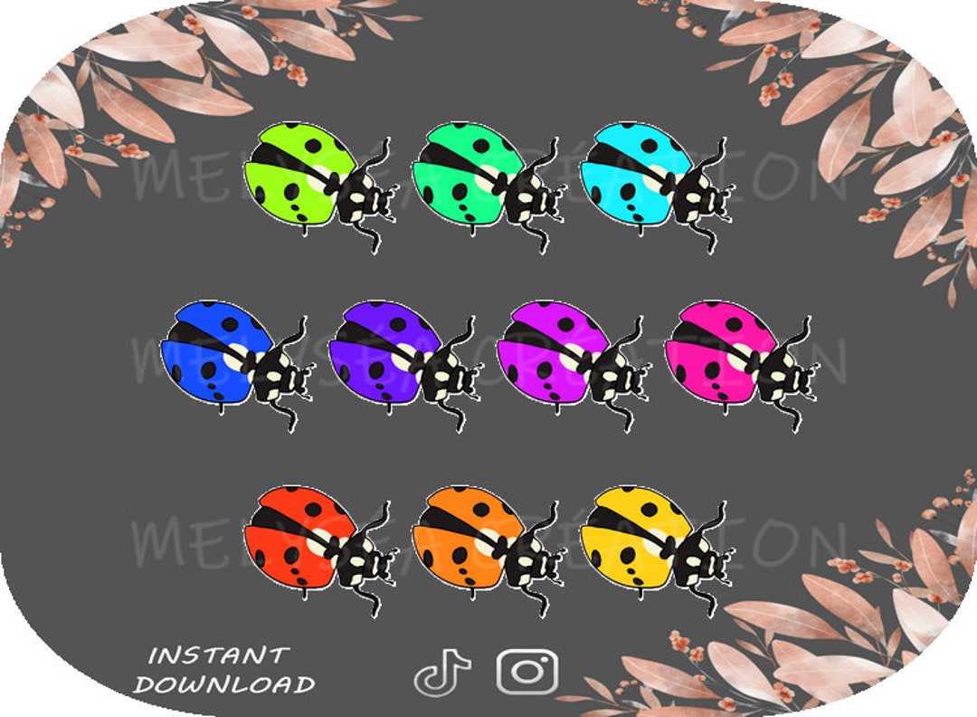 Ladybugs Ladybugs Twitch Badges Sub Badges Bits Badges - Etsy