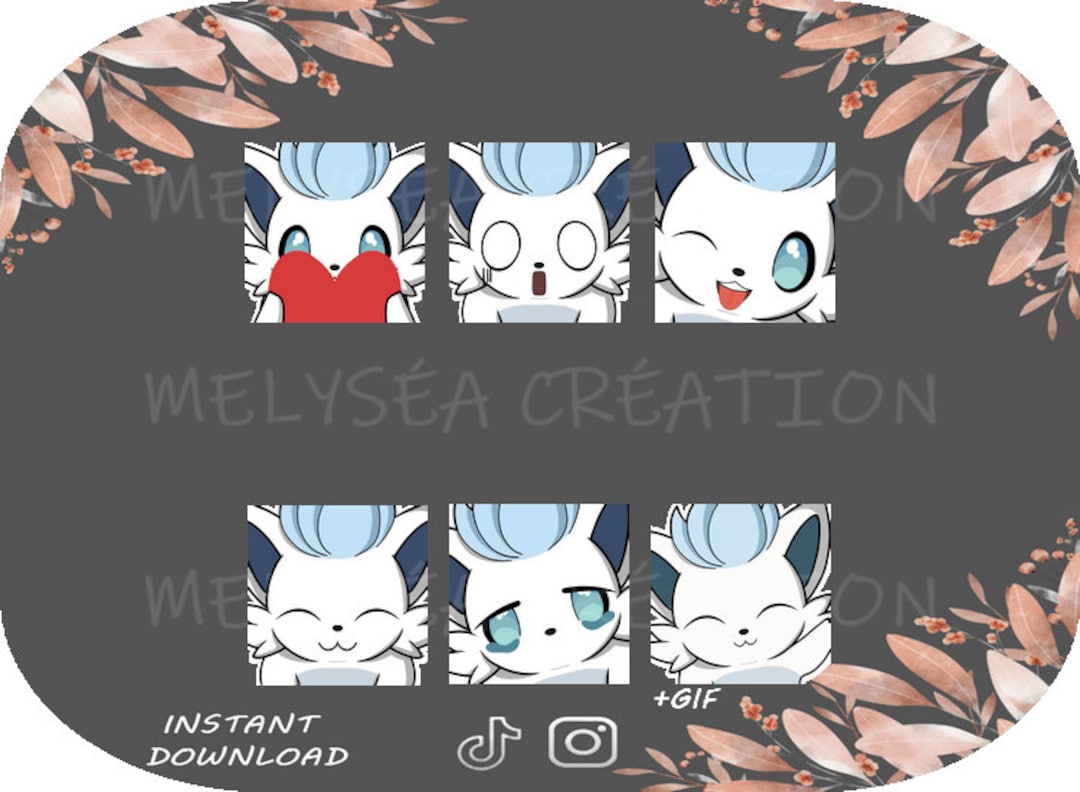 Alolan Vulpix - Alolan Vulpix | Twitch Emotes | Sub Emotes - Etsy