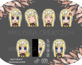 Anime Chibi | Twitch Emotes | Sub Emotes | - Etsy