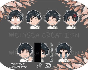 Anime Chibi Twitch Emotes Sub Emotes - Etsy