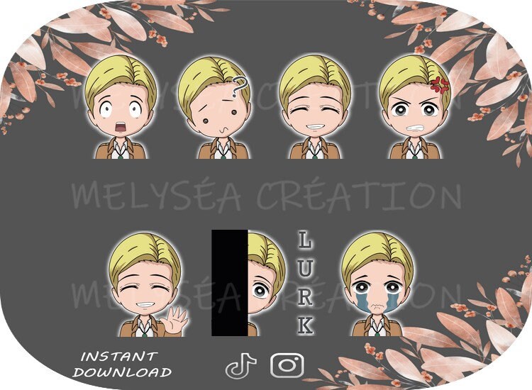 Anime Chibi Twitch Emotes Sub Emotes - Etsy