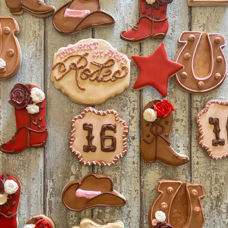 Western Theme Cookies - Etsy