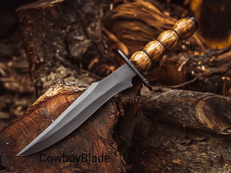 Custom Handmade Stainless Steel Hunting Bowie Knife Powder - Etsy