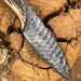 Hand Forged Outdoor Hunting Knife Stone Textured Antler Handle - Etsy