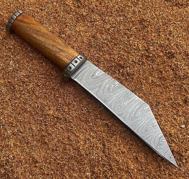 9' Medieval Seax Knife Custom Made Hand Forged Damascus - Etsy