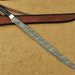 30 Inche Handmade Damascus Steel Sword , Dao Sword , Scimitar Sword ...