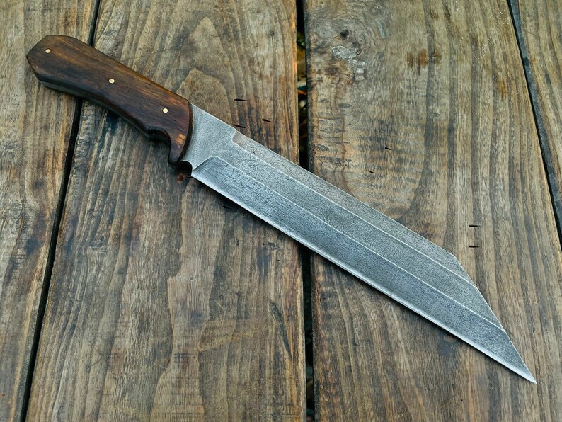 10' Medieval Seax Knife Custom Made Hand Forged 5160 - Etsy