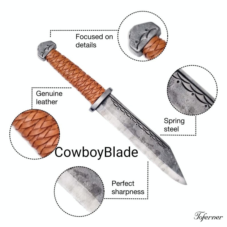 Custom Handmade Seax Knifehand Forged Troll Seax Seax Knife and Sheath ...