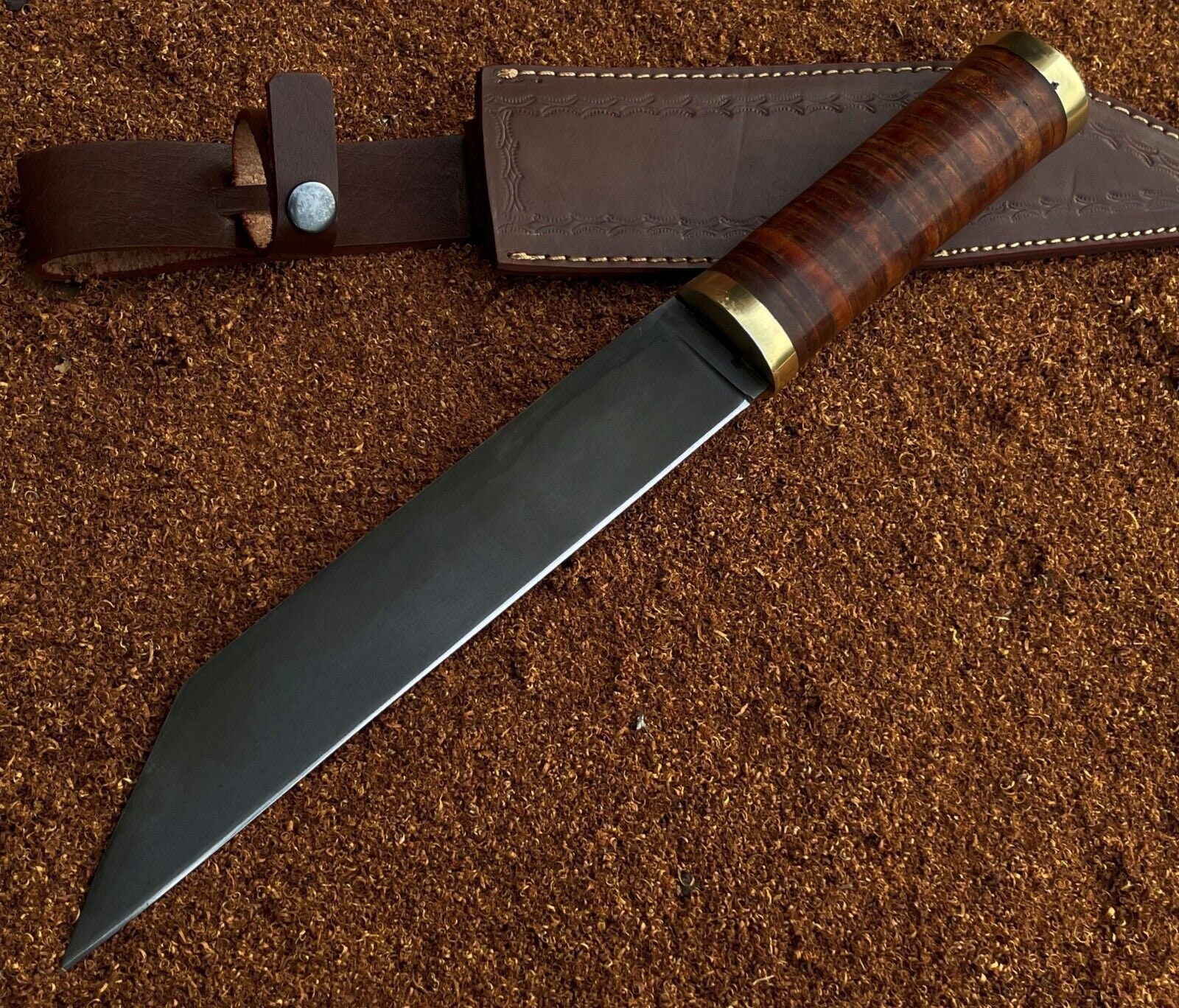 10' Medieval Seax Knife Custom Made Hand Forged 5160 Spring Steel ...