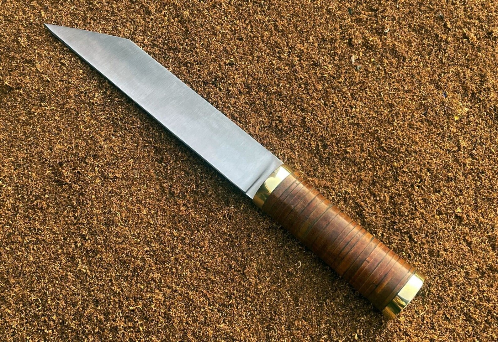 10' Medieval Seax Knife Custom Made Hand Forged 5160 Spring Steel ...