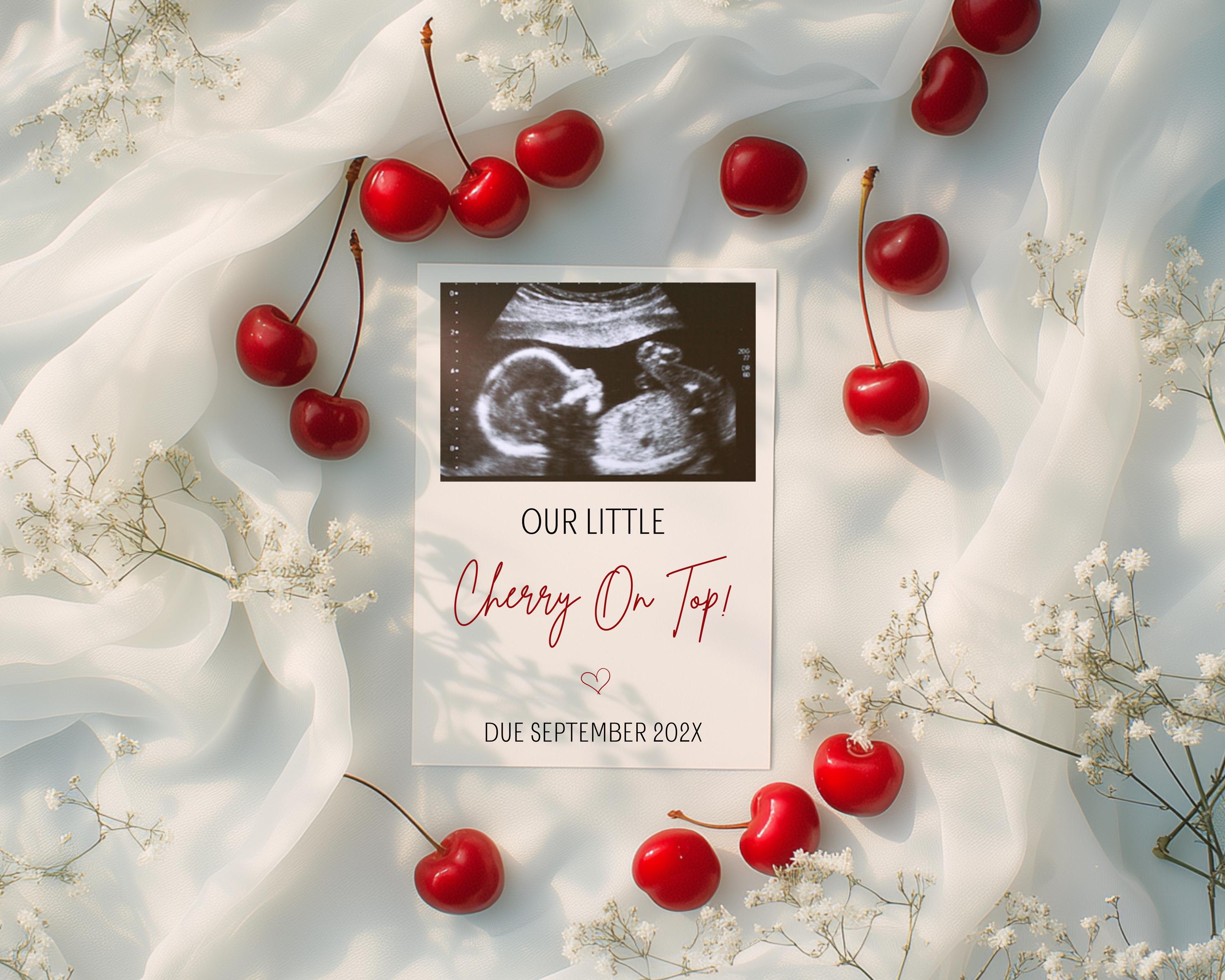 Minimalist Pregnancy Announcement Digital Sweets Pregnancy Announcement ...