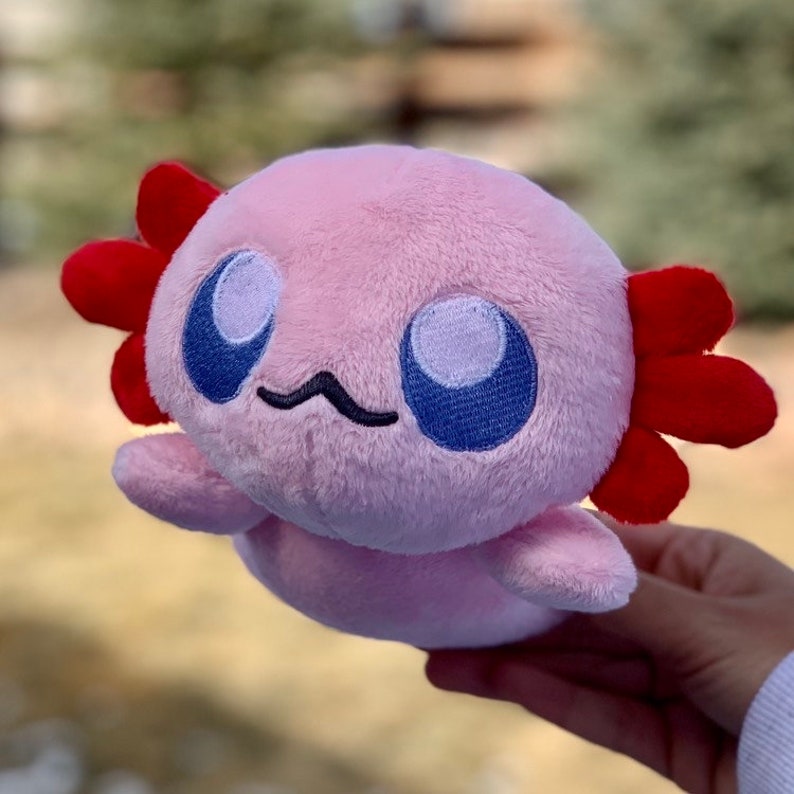 Axolotl Stuffed Animal Plush Toy Handmade Personalization - Etsy