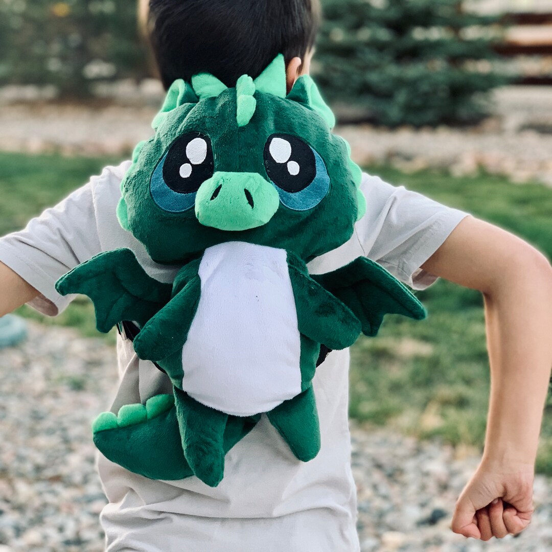 CUSTOM Personalized Dragon Plush Backpack - Etsy
