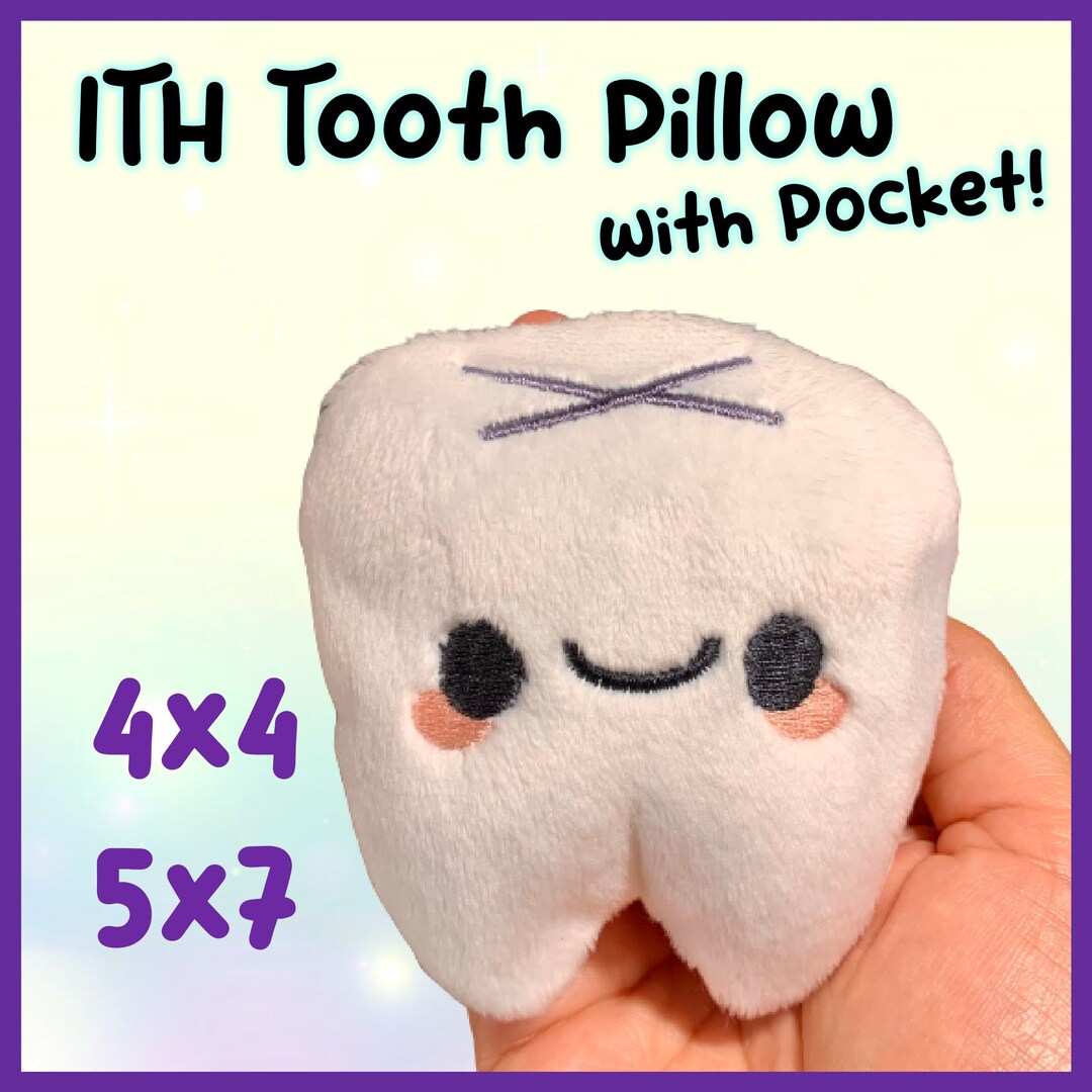 ITH Tooth Pocket Pillow Embroidery Pattern - Etsy