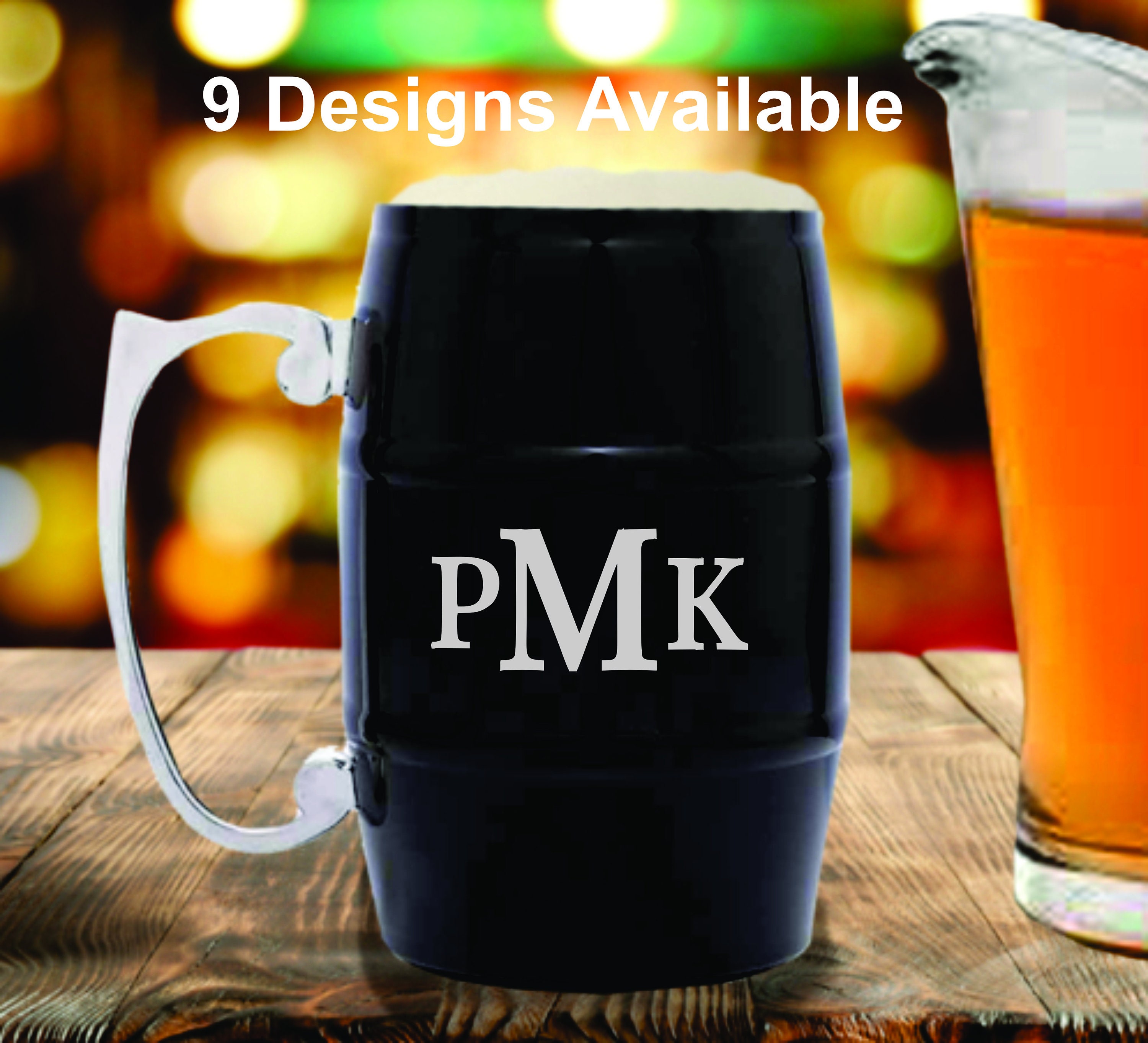 Personalized Stainless Steel Beer Barrel Mug, Engraved Insulated Beer ...