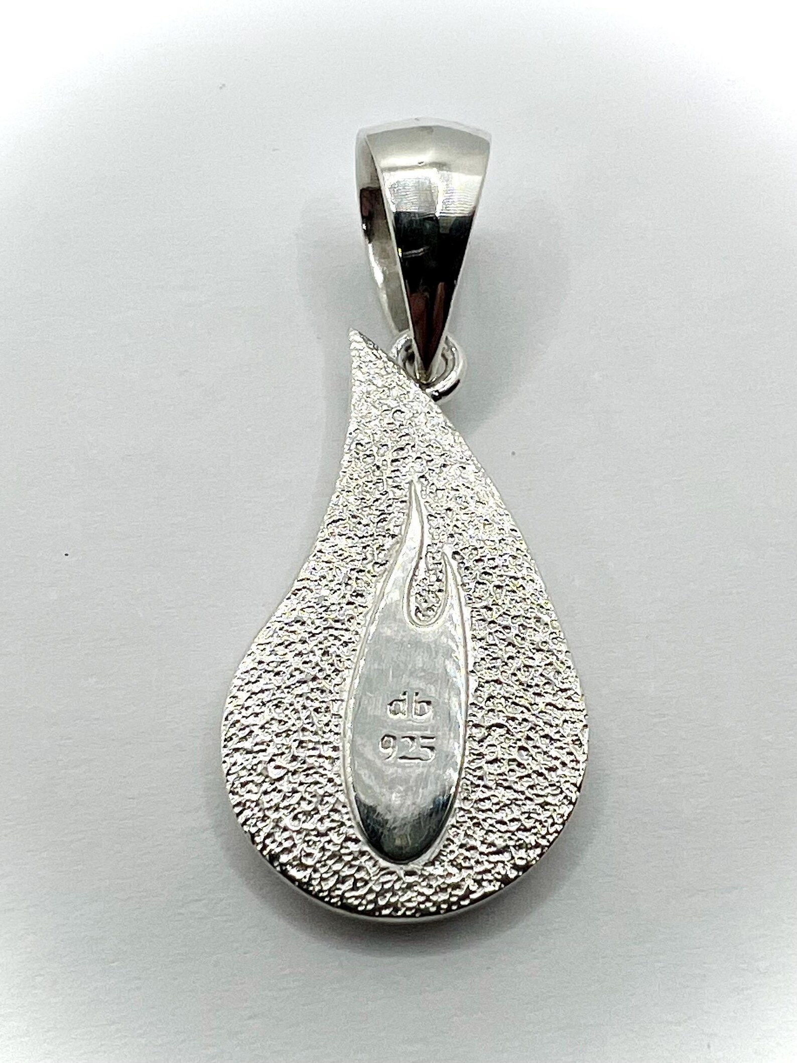 Fire& Ice Sterling Silver Hand Made Pendant - Etsy