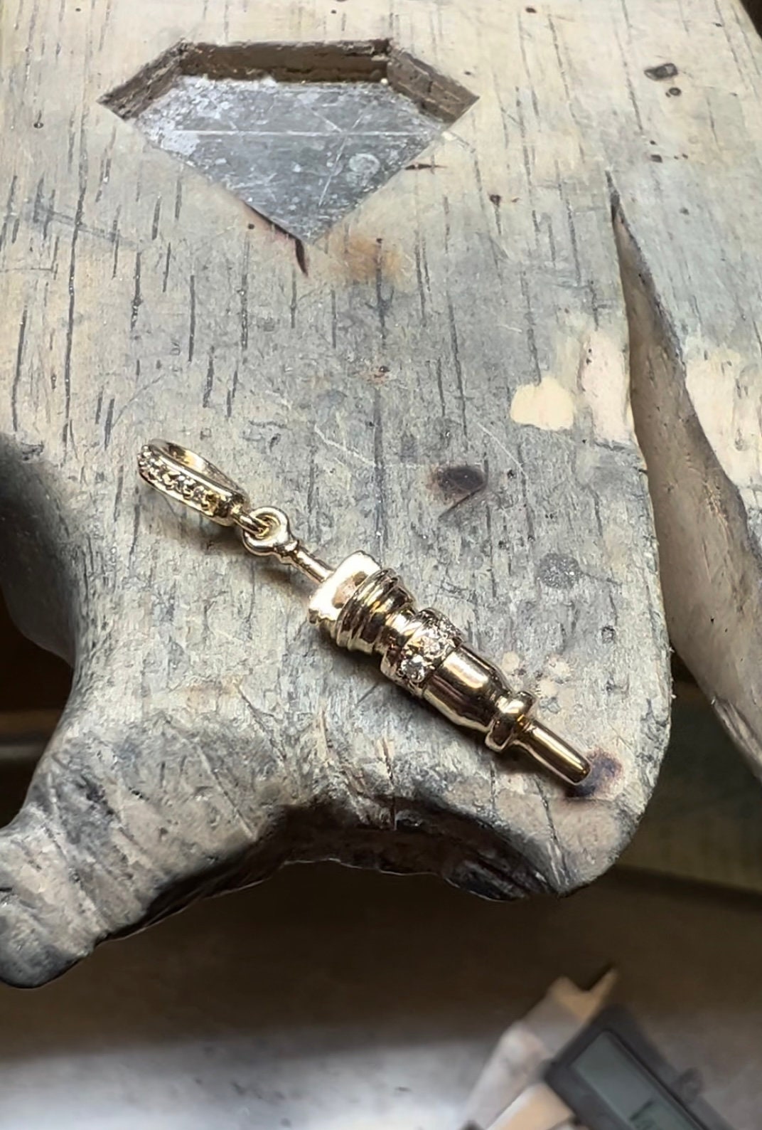 Handmade 14k Gold & Diamond Hvac Schrader Valve - Etsy