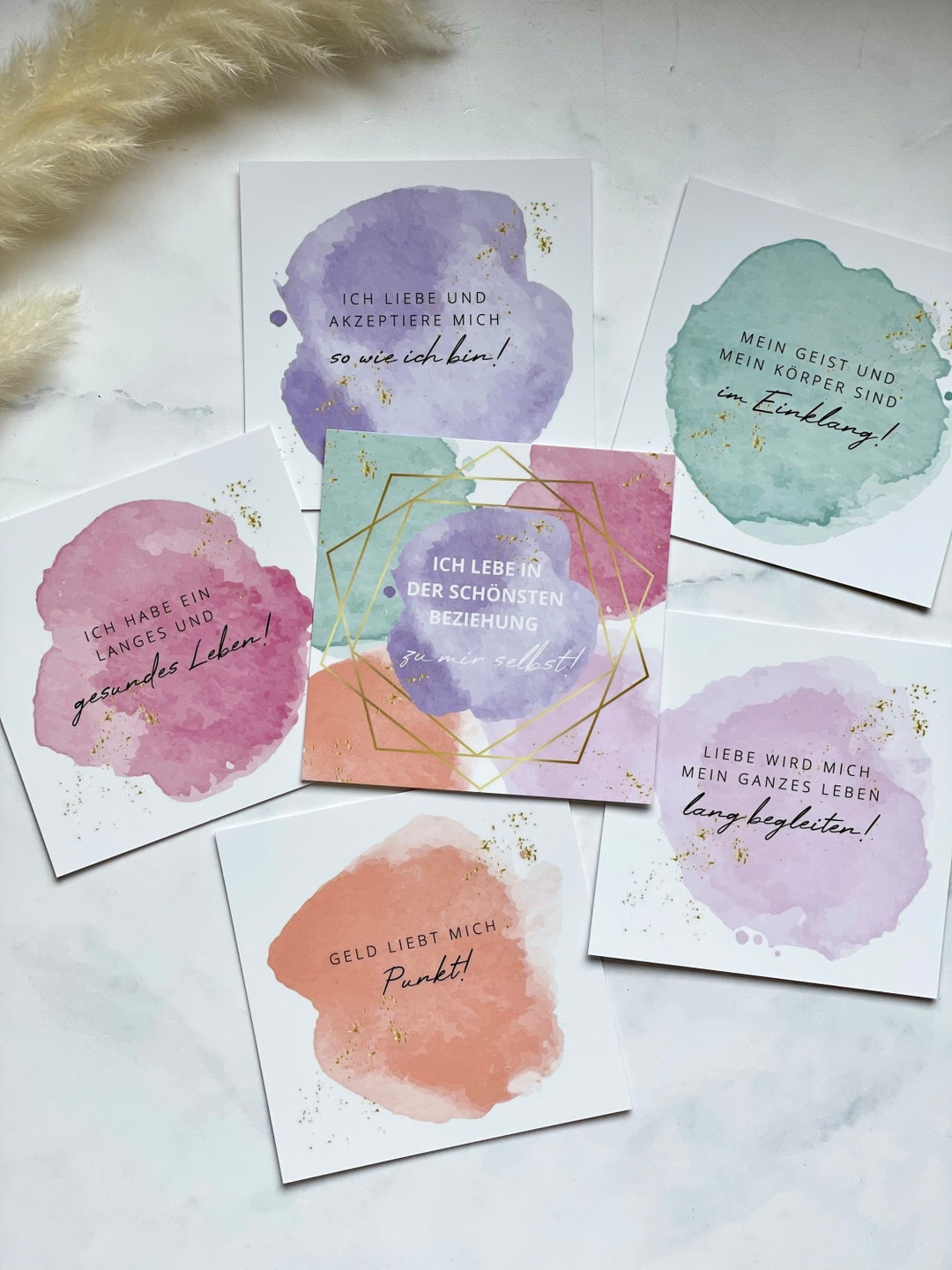 Affirmation Card Set 11 Pieces | Affirmation Cards | Mindfulness Cards ...