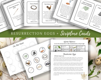 Easter Story Cards PDF Print, Resurrection Egg Story Cards, Digital ...