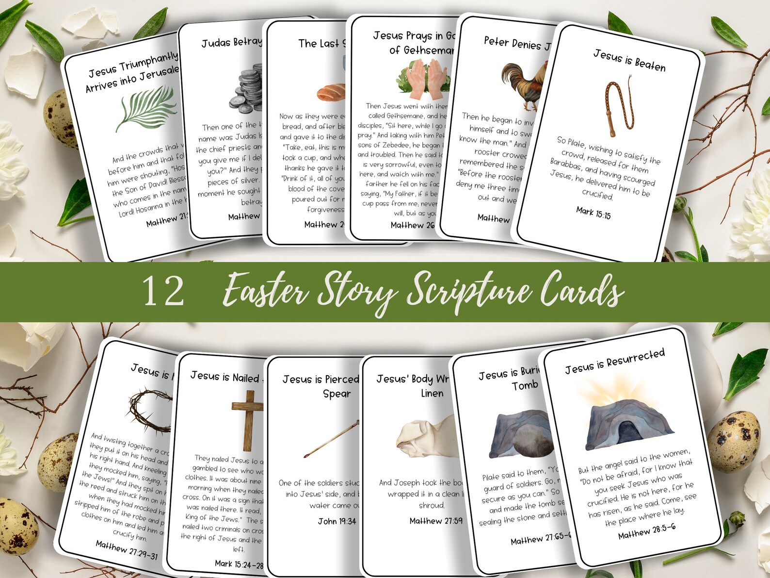 Resurrection Eggs Activity, Resurrection Eggs Printable, Easter Story ...