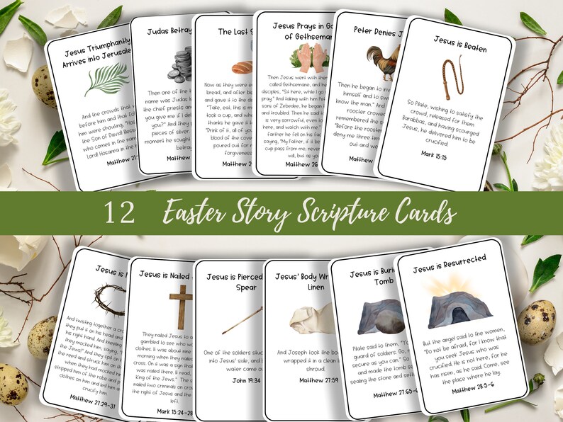 Resurrection Eggs Activity, Resurrection Eggs Printable, Easter Story ...