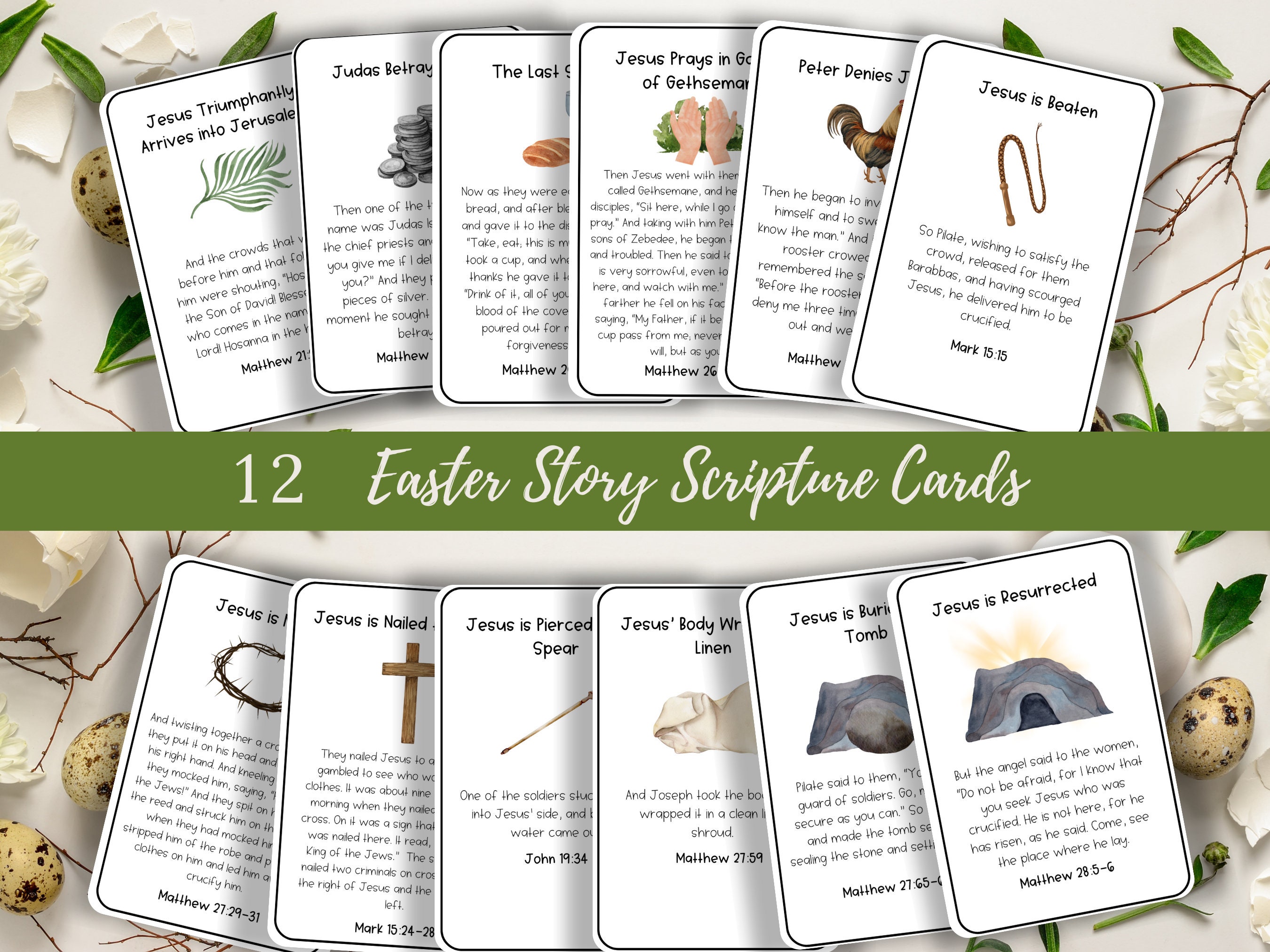 Resurrection Eggs Activity, Resurrection Eggs Printable, Easter Story ...