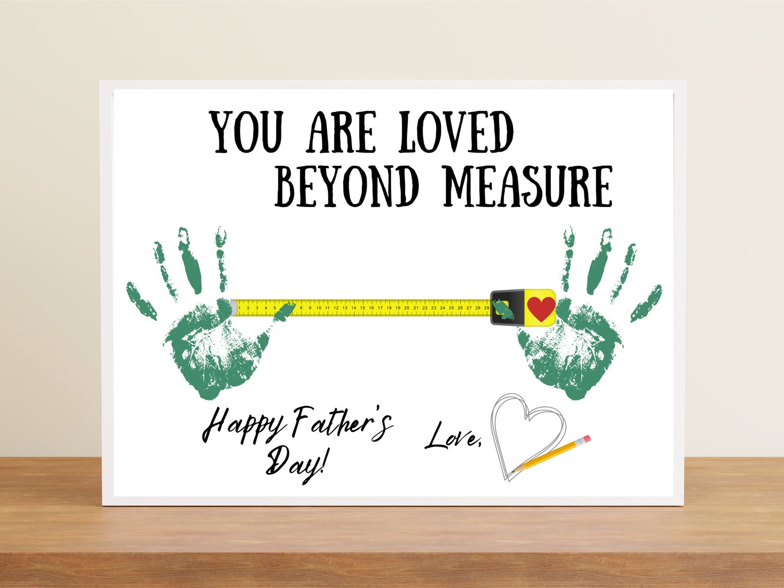 Father's Day Tool Handprint Art, Handprint Craft Printable, Tool Father ...