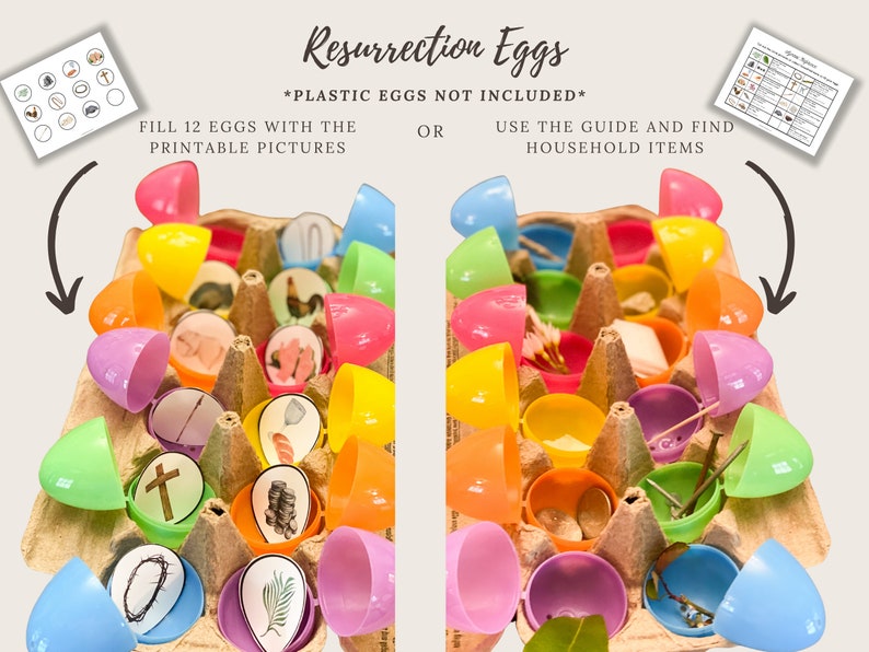 Resurrection Eggs Activity, Resurrection Eggs Printable, Easter Story ...