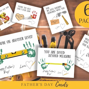 Father's Day Tool Handprint Art, Handprint Craft Printable, Tool Father ...