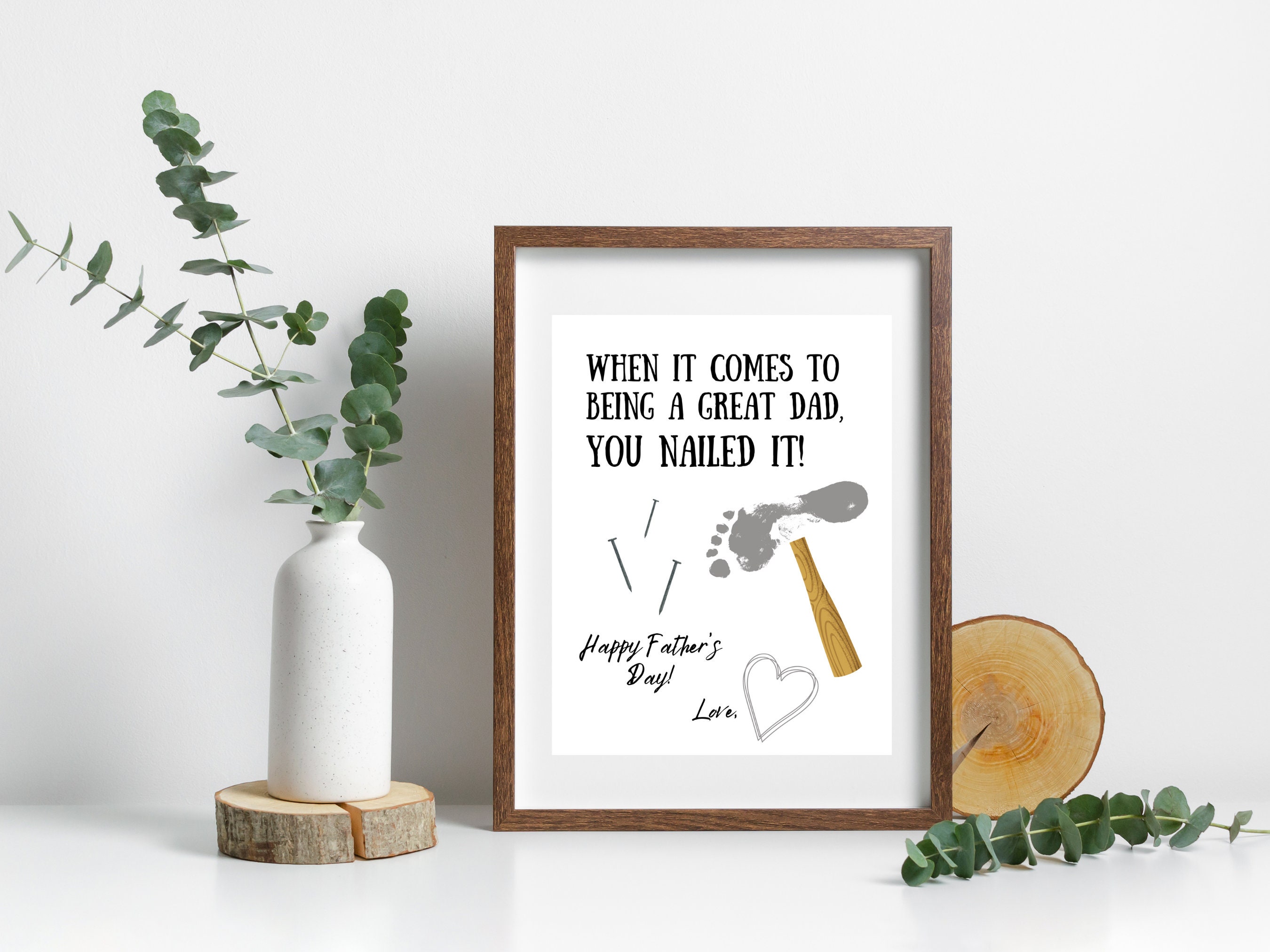 Father's Day Tool Handprint Art, Handprint Craft Printable, Tool Father ...