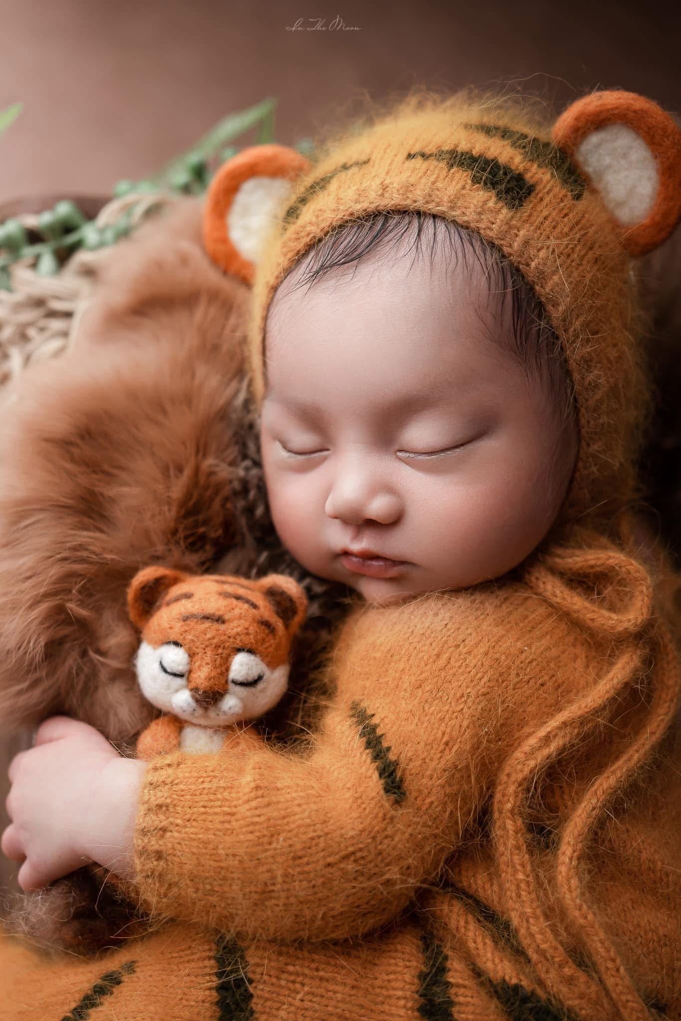 Tiger Romper and Felted Tiger Props for Newborn Photography - Etsy