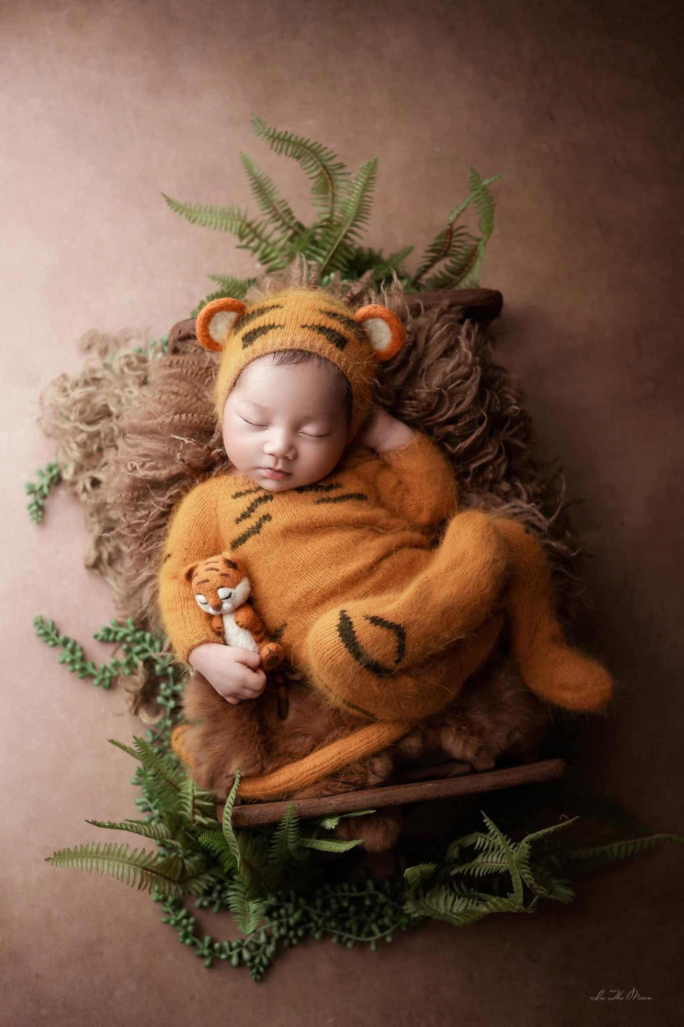 Tiger Romper and Felted Tiger Props for Newborn Photography - Etsy