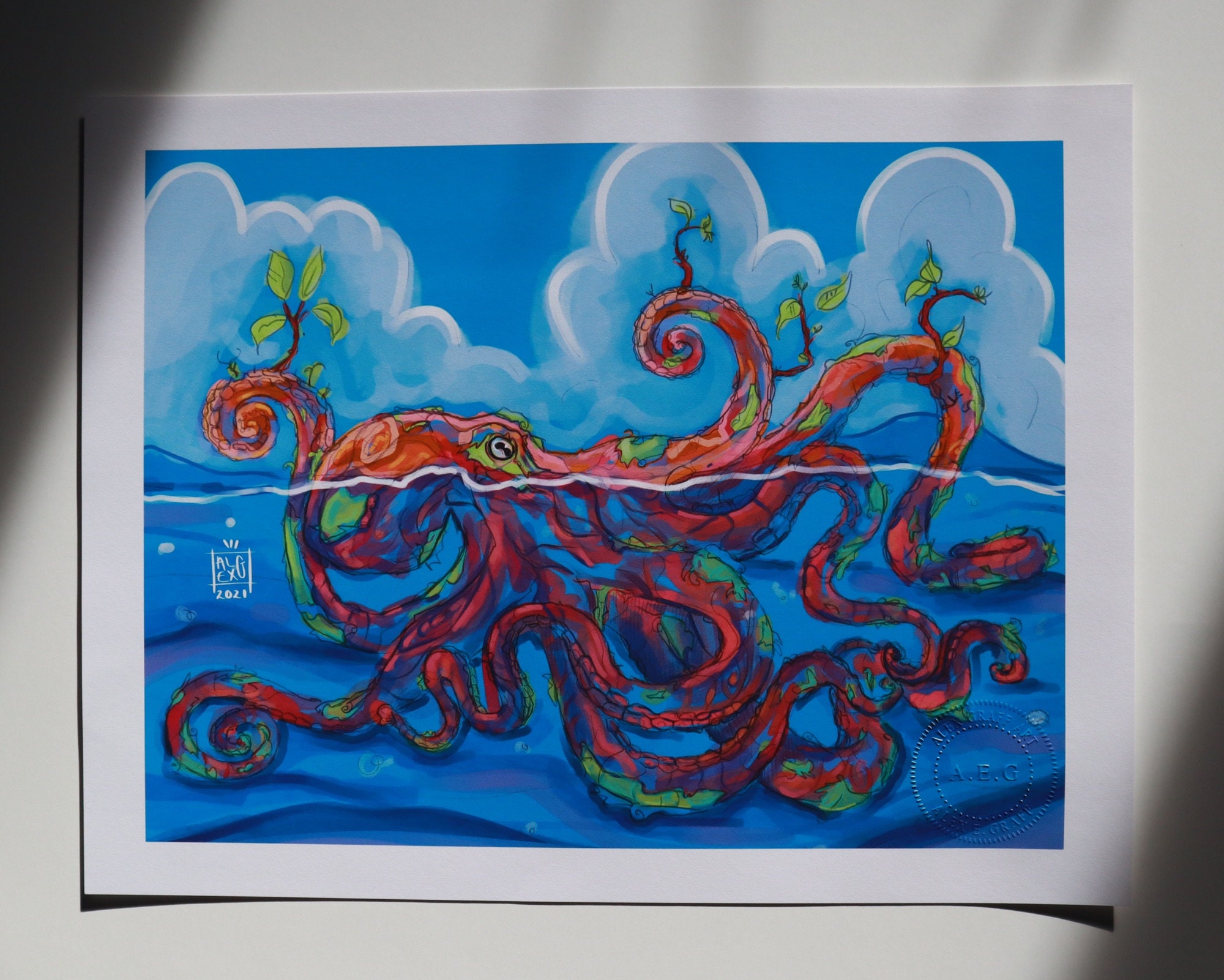 Octopus Tree Drawing