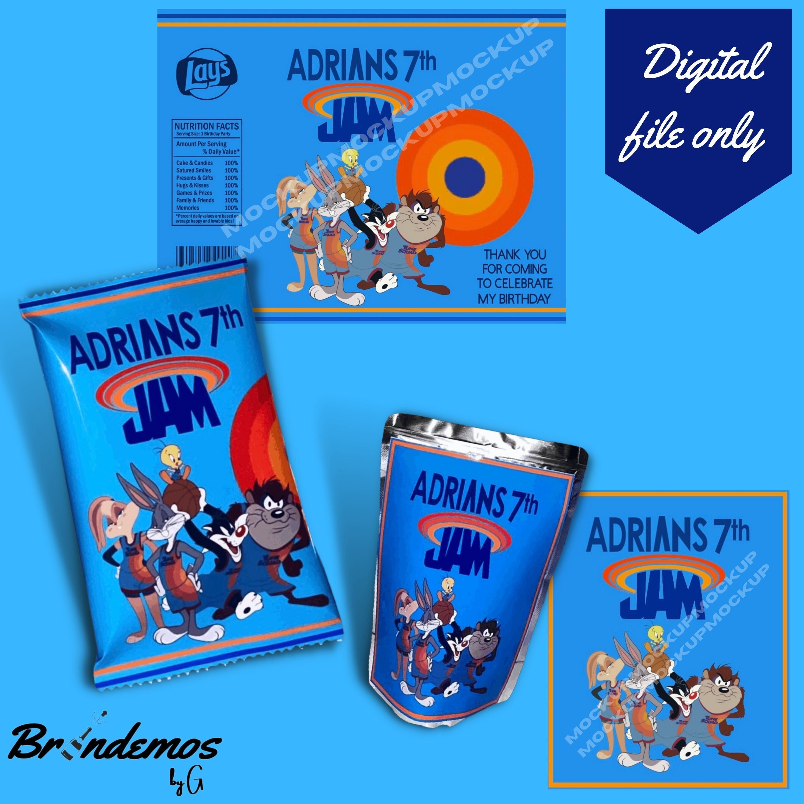 Space Jam Chip Bags & Juice Digital File - Etsy