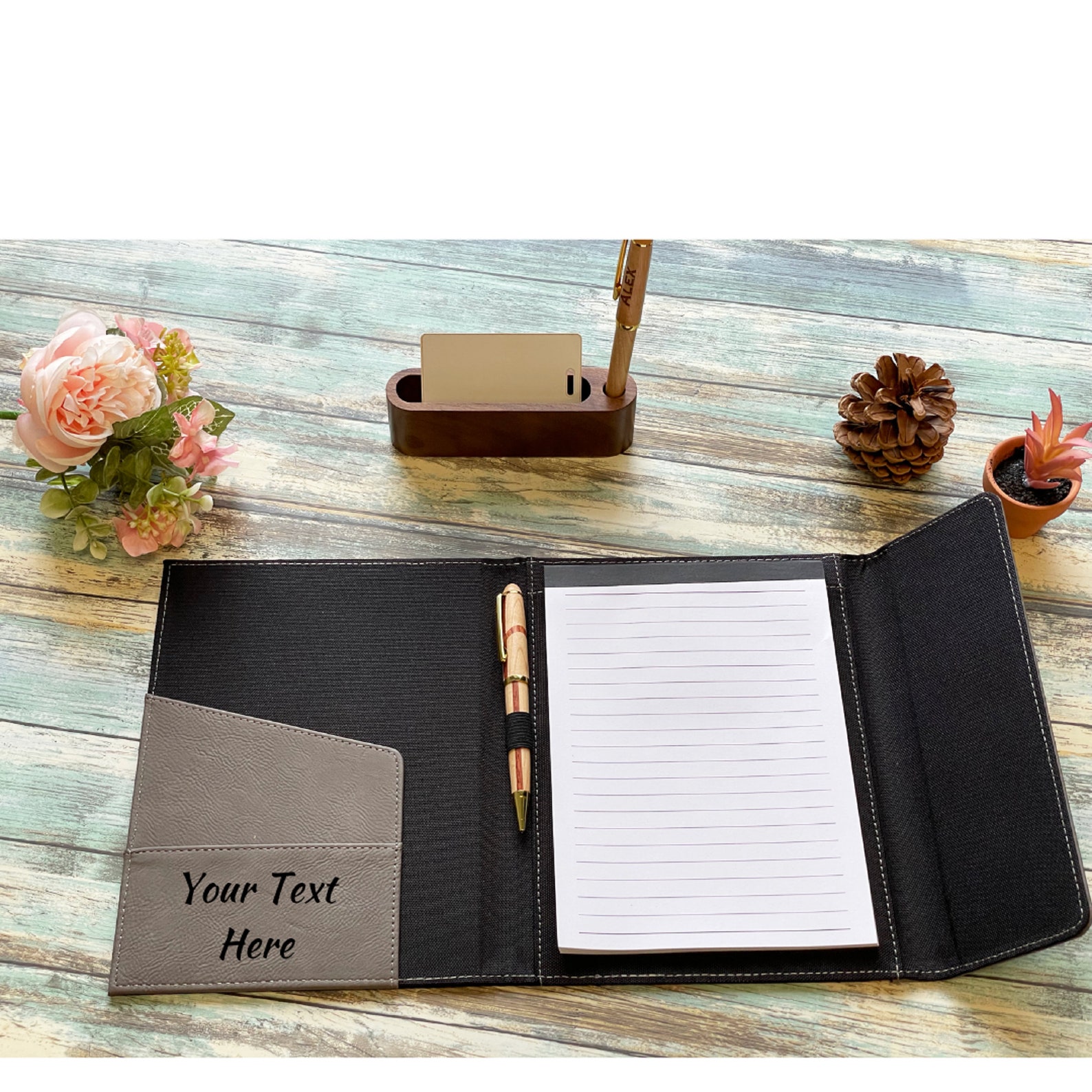Personalized Portfolio Custom Engraved Portfolio Leather - Etsy