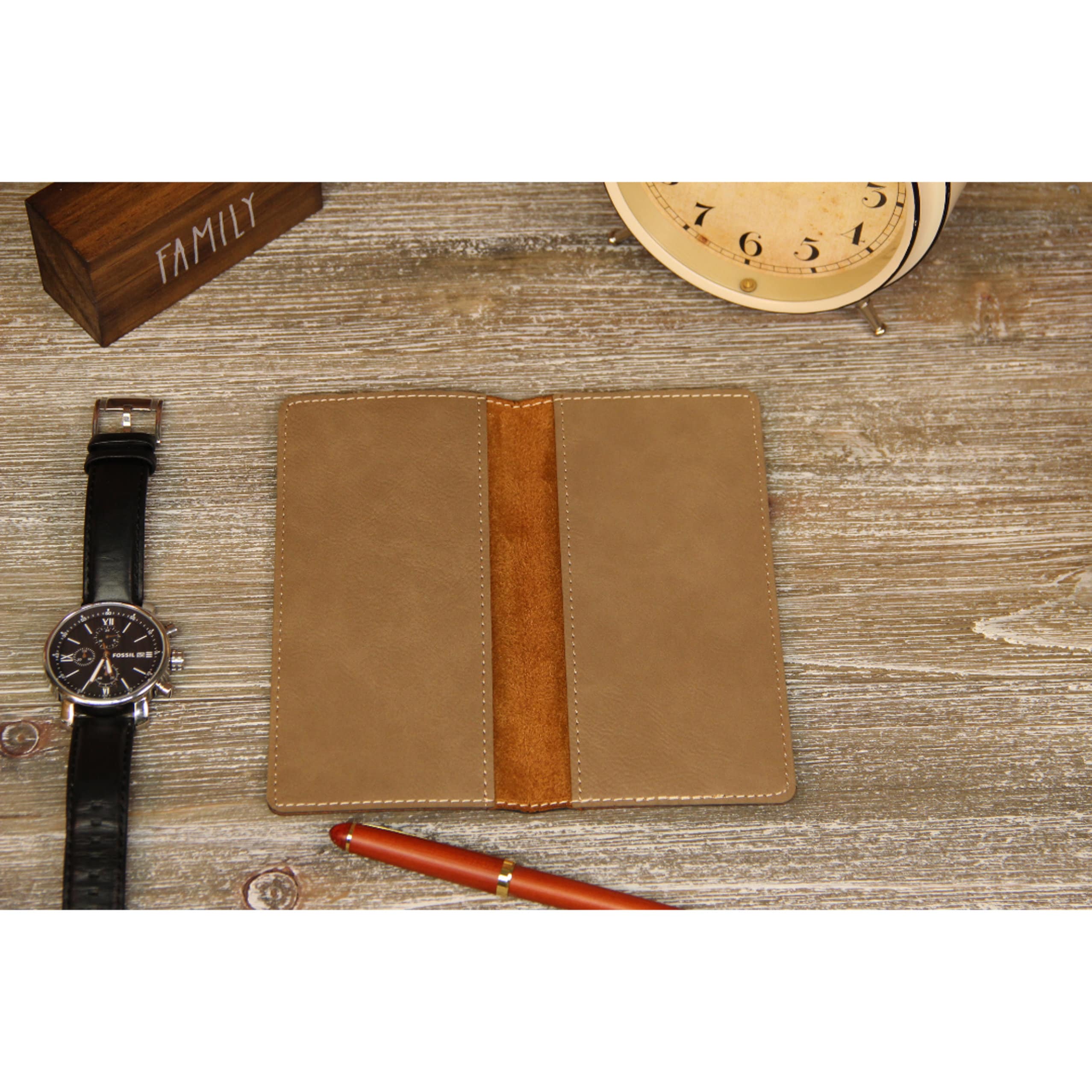 Leather Checkbook Cover Check Book Cover Custom Faux Vegan - Etsy