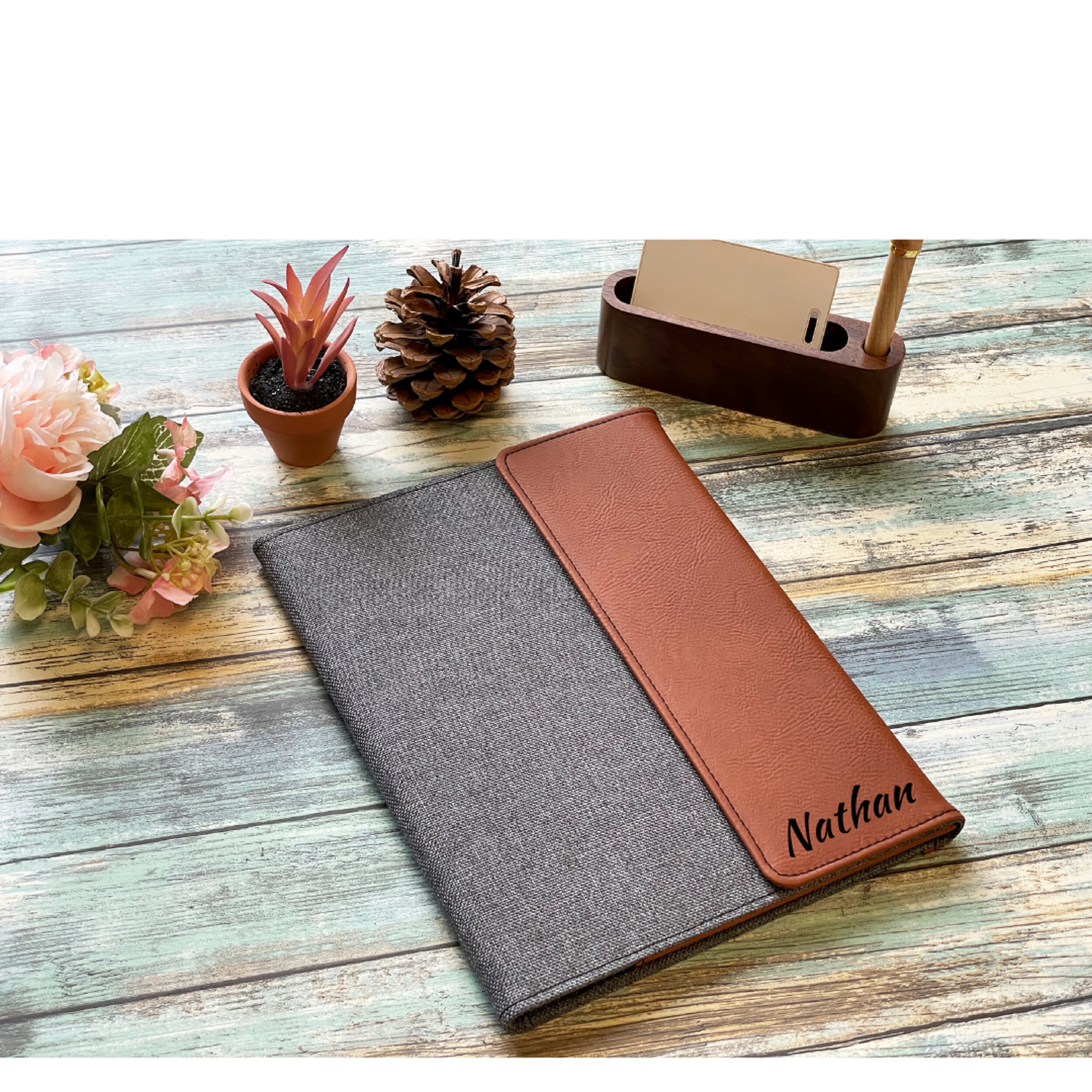 Personalized Portfolio, Custom Engraved Portfolio, Personalized ...