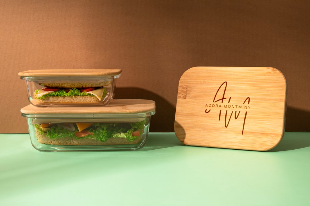 Customized Glass Container, Engraved Glass Container, Storage Container ...