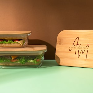 Customized Glass Container, Engraved Glass Container, Storage Container ...