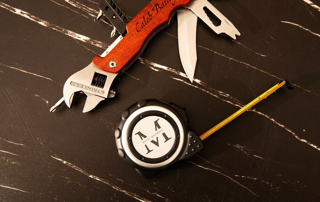 Personalized Wrench Tool and Tape Measure, Custom Tape Measure Ruler ...