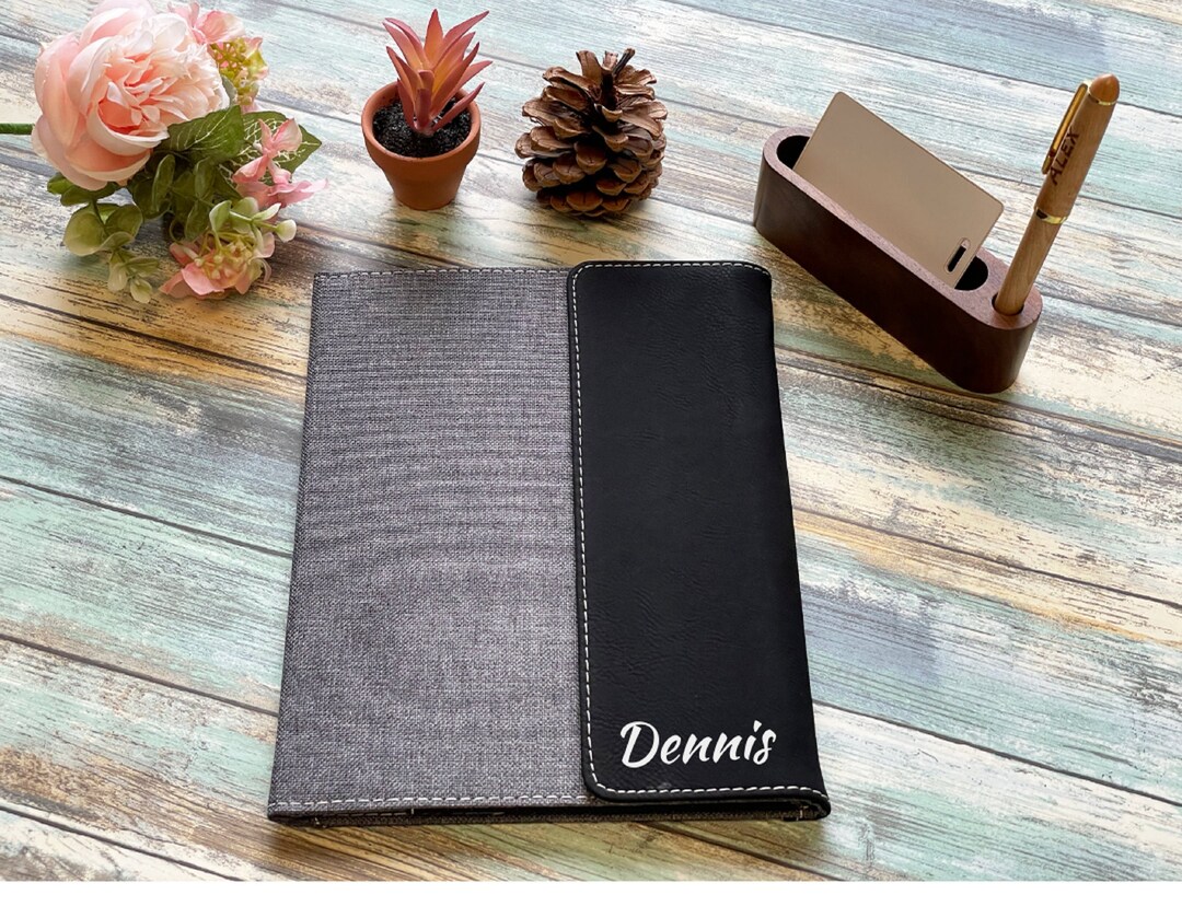 Custom Engraved Portfolio Personalized Portfolio - Etsy
