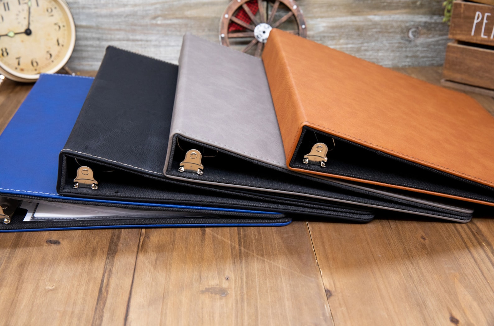 3 Ring Binder Portfolio, Custom Binder Cover, Leather Binder A4, Binder ...