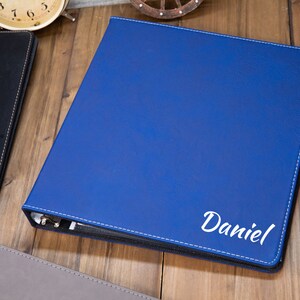 3 Ring Binder Portfolio, Custom Binder Cover, Leather Binder A4, Binder ...