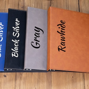 3 Ring Binder Portfolio, Custom Binder Cover, Leather Binder A4, Binder ...