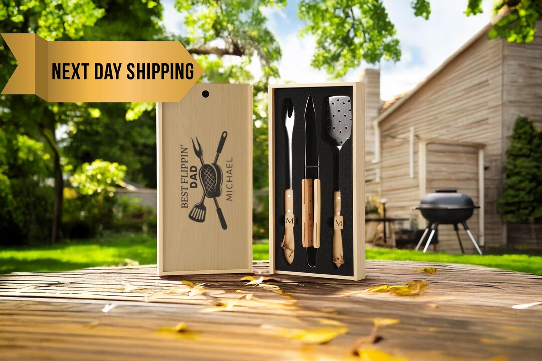 Personalized BBQ Tools Set, Custom Barbeque Set, Father's Day Gift ...
