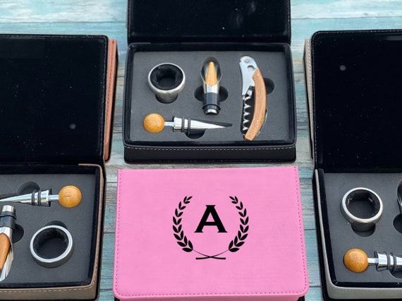 Personalized Box Wine Tool Set Wine Lover Gift Wine Tool | Etsy