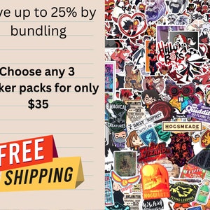 Mega Fandom Sticker Bundle 150 Stickers - Etsy