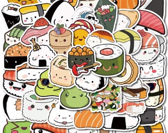 46 Kawaii Sushi Planner Stickers Sushi Stickers Planning Stickers ...
