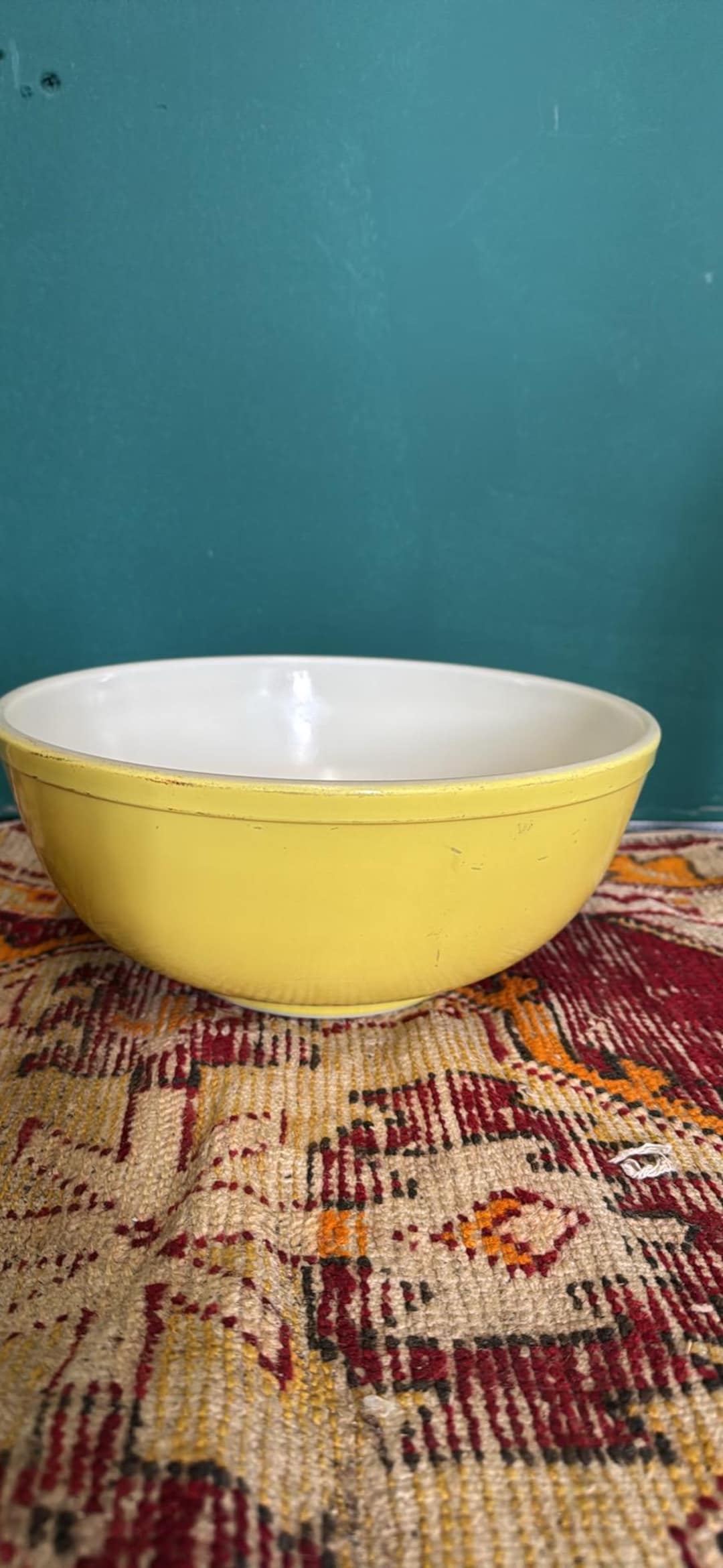Vintage Yellow Pyrex Mixing Bowl - Etsy